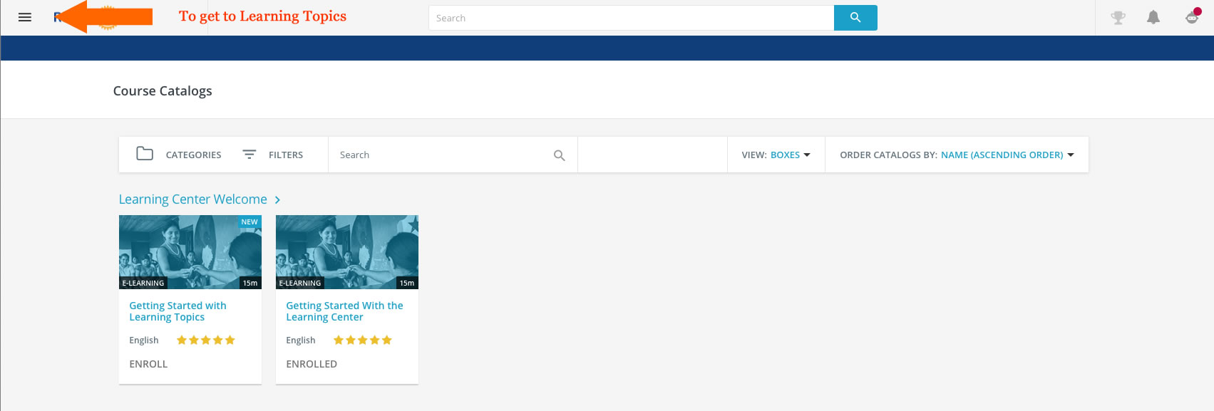 My Rotary: Learning topics | MyLearning